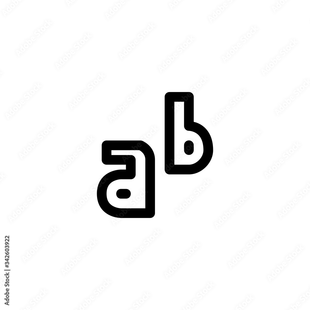 Superscript User Interface Outline Icon Logo Vector Illustration Stock ...