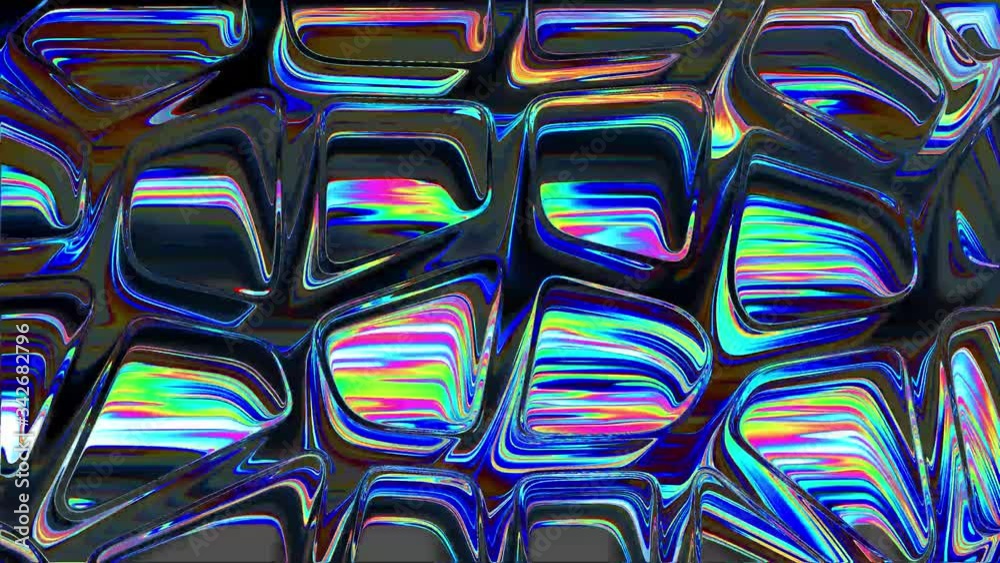 Video „Hologram texture. Digital background. Abstract neon holographic ...