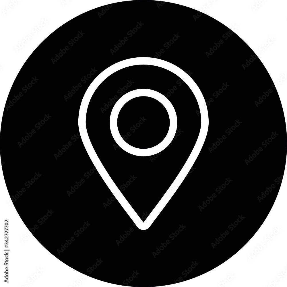 Symbole Location Tag icon of location dot - Vector Stock Vector | Adobe ...