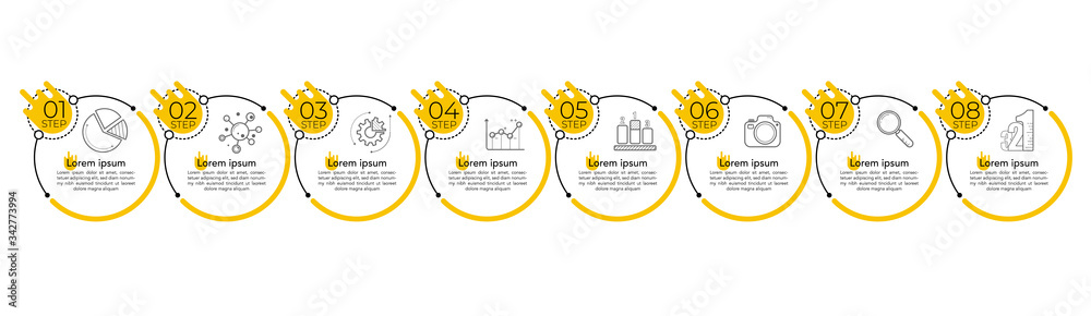 Minimal timeline infographics design vector and icons can be used for ...