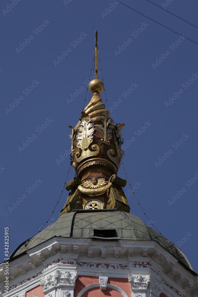 Detail of Menshikov Tower or Orthodox Church of Archangel Gabriel at ...