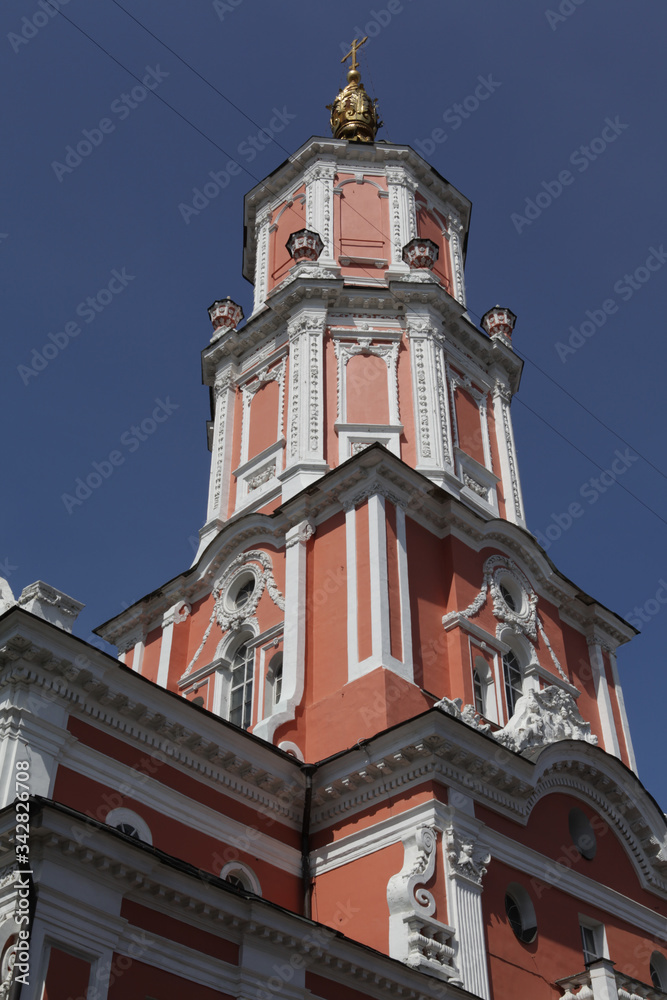 Detail of Menshikov Tower or Orthodox Church of Archangel Gabriel at ...