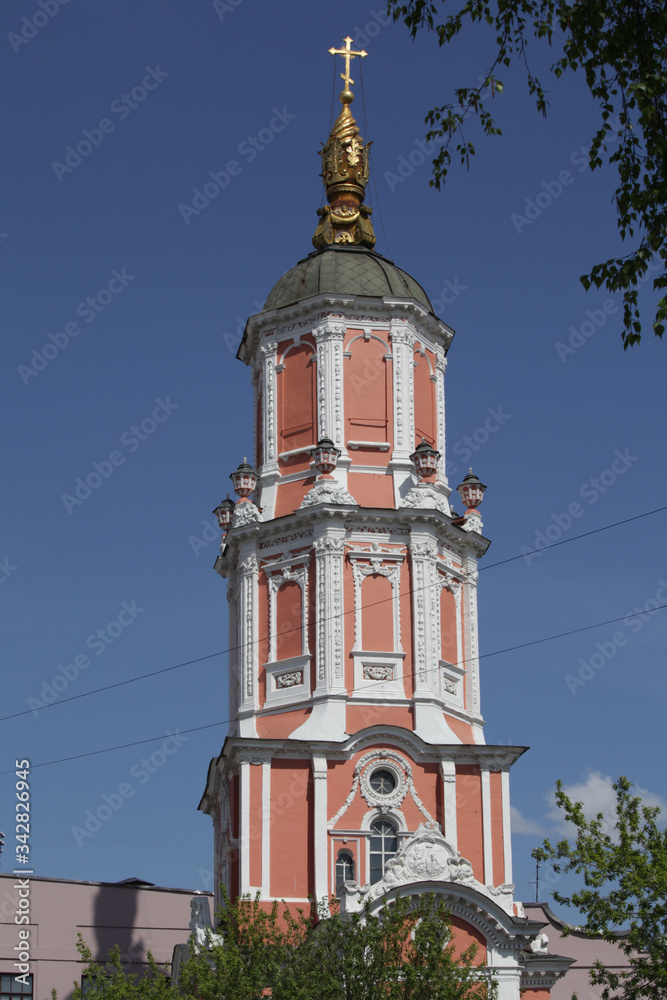 Detail of Menshikov Tower or Orthodox Church of Archangel Gabriel at ...