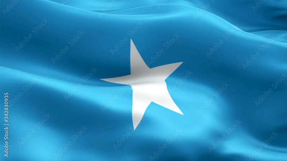 Somalia waving flag. National 3d Somali flag waving. Sign of Somalia ...
