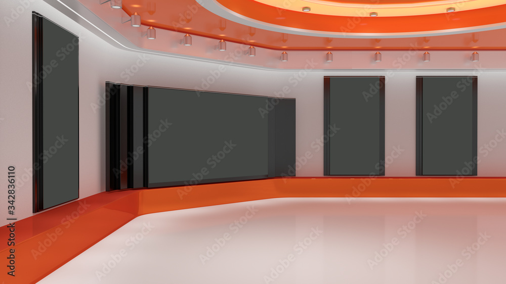 Virtual Studio Background Stock Illustration | Adobe Stock