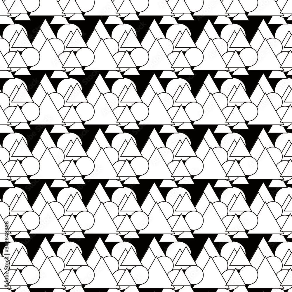 Patrón con figuras geométricas Stock Vector | Adobe Stock