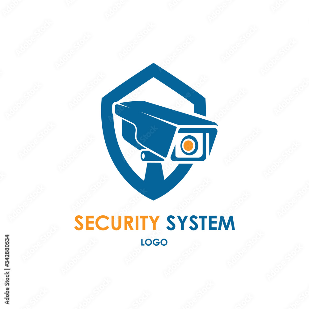 Shield Security Surveillance CCTV Camera Watch Illustration Logo Symbol ...