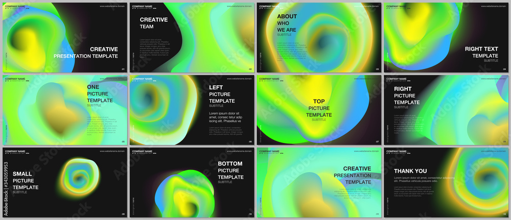 Presentation design vector templates, multipurpose template for ...