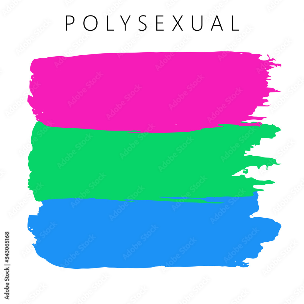 Sexual Identity Pride Flag Of Polysexual People Lgbt Symbols Flag