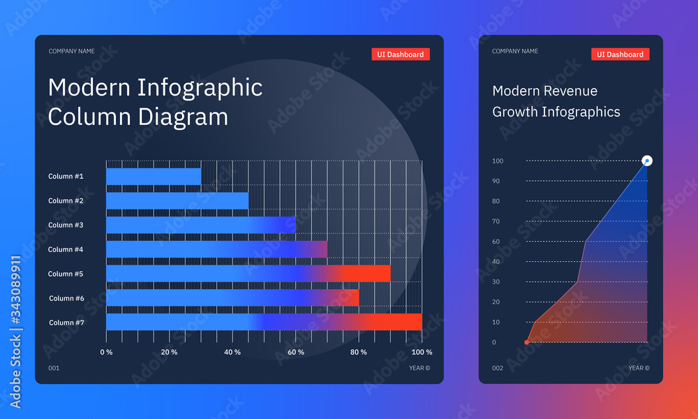 Intelligent infographic technology UI interface. Vector network ...