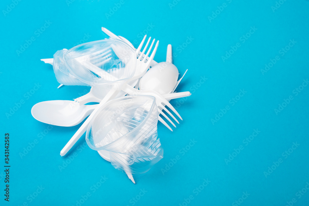 Social environmental issue. Plastic pollution of the planet. White ...