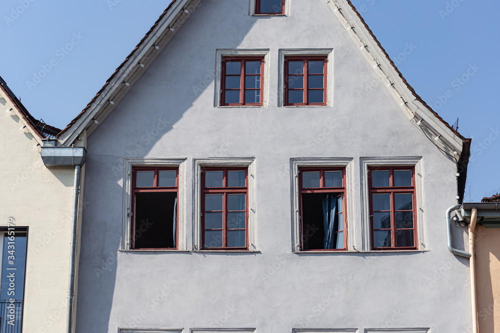 facades of historical framework buildings Stock Photo | Adobe Stock