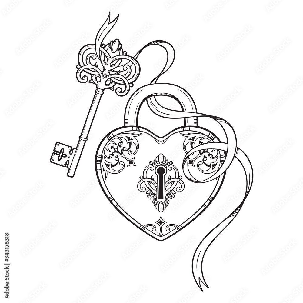 Lock Coloring Pages
