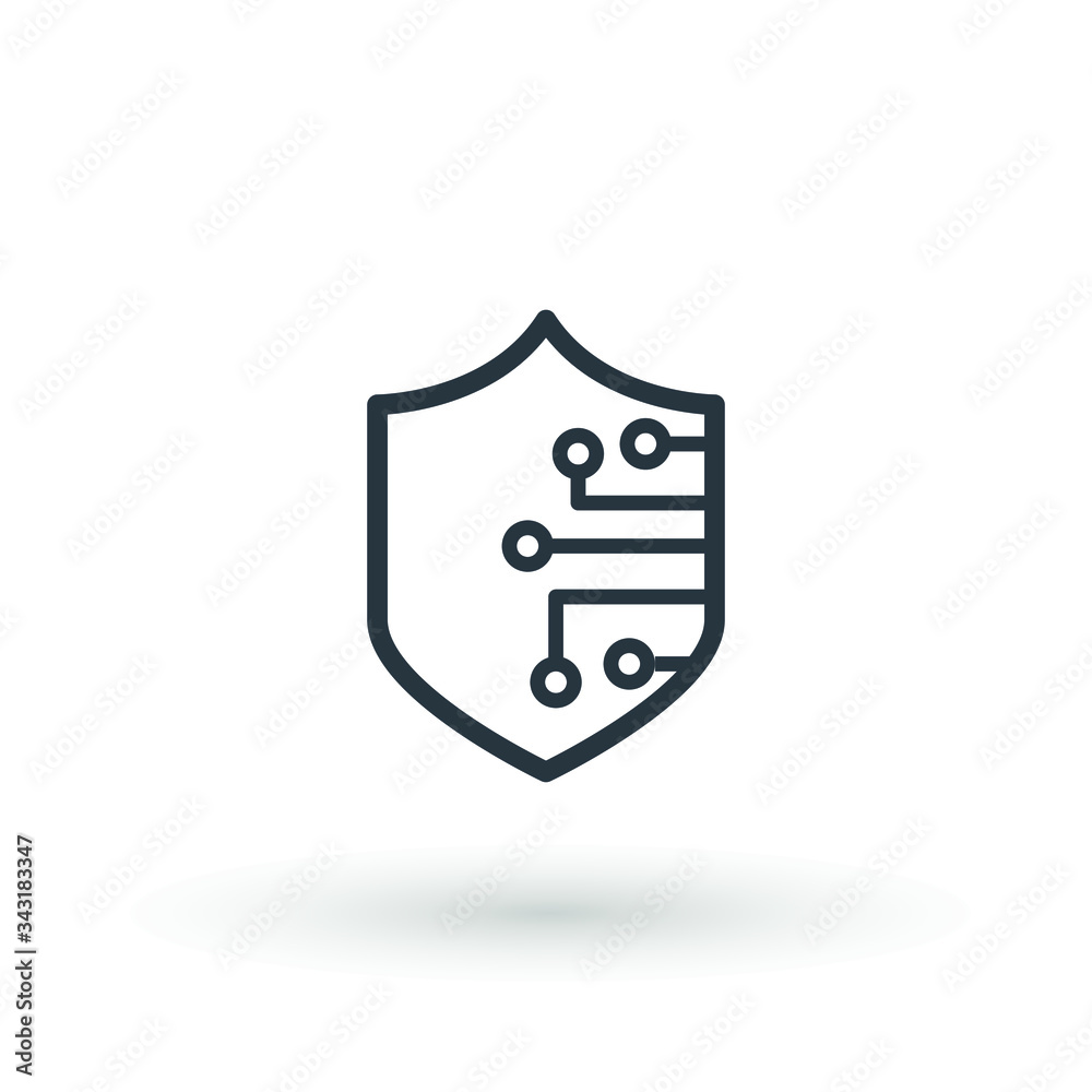 cyber security icon design, vector illustration graphic Security logo ...