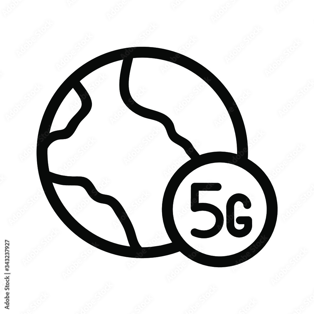 Planet earth and 5g internet connection. 5g installation all over the ...