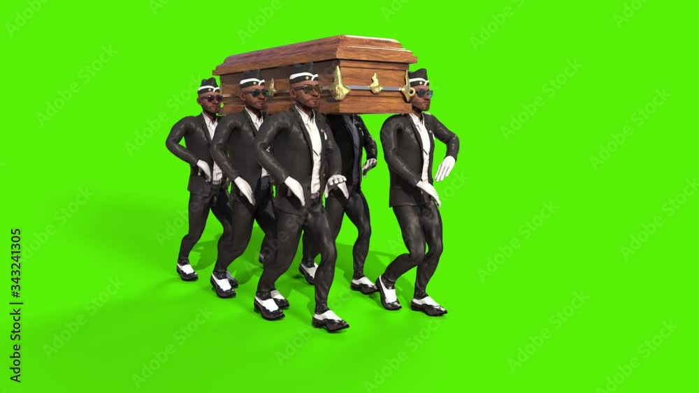 Coffin Dance Green Screen Meme 3D Rendering Animation 4K Stock Video ...