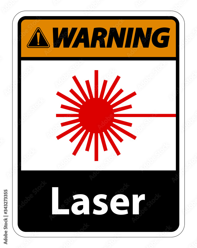Warning Laser Symbol Sign Symbol Sign Isolate on transparent Background ...