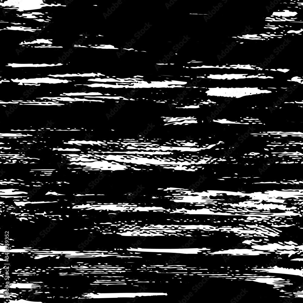 Vecteur Stock Dry brush grunge vector background texture in black and ...