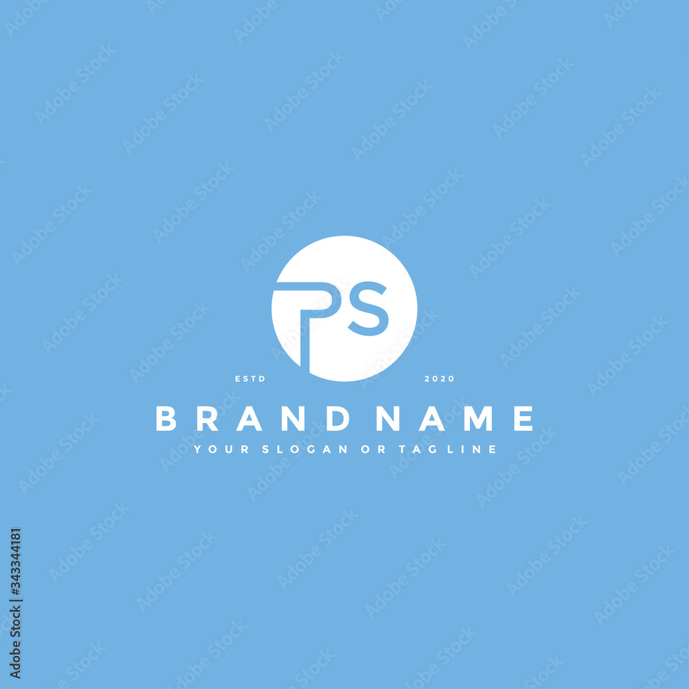 letter PS logo design vector Stock Vector | Adobe Stock