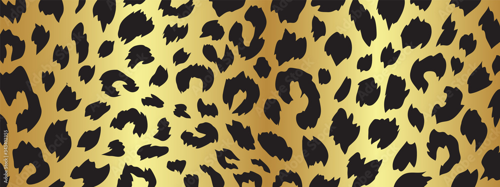 Luxury gold Leopard texture pattern design vector. Stylised Spotted ...
