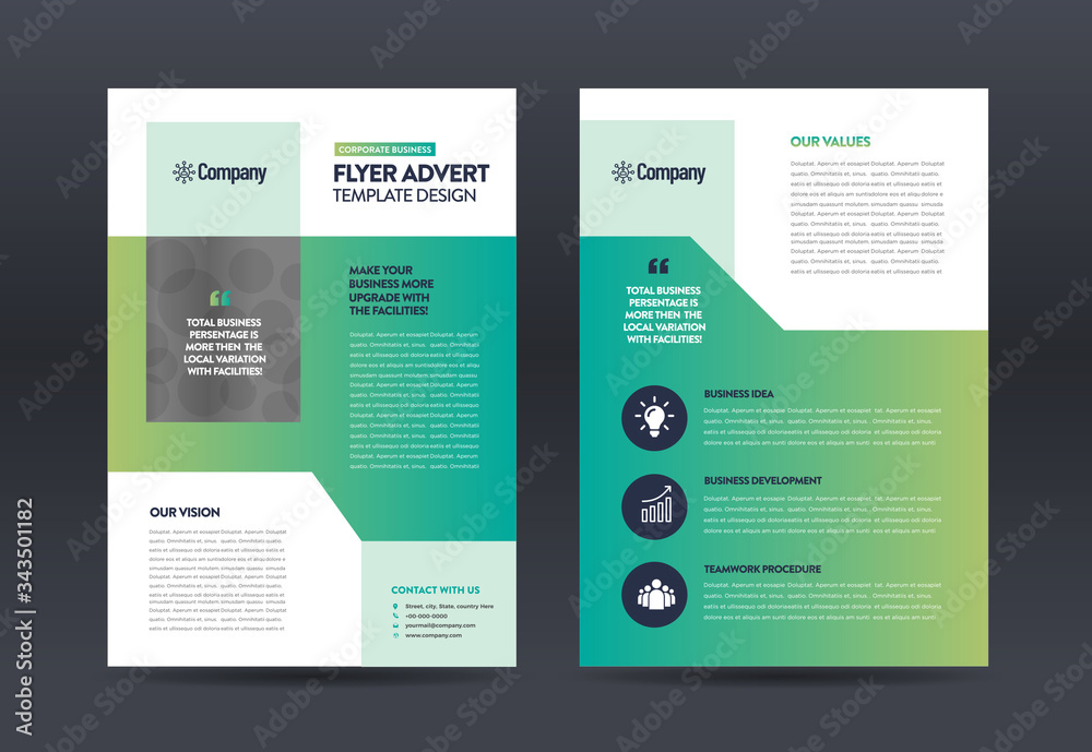 Corporate Business Flyer Design | Handout and leaflet design ...