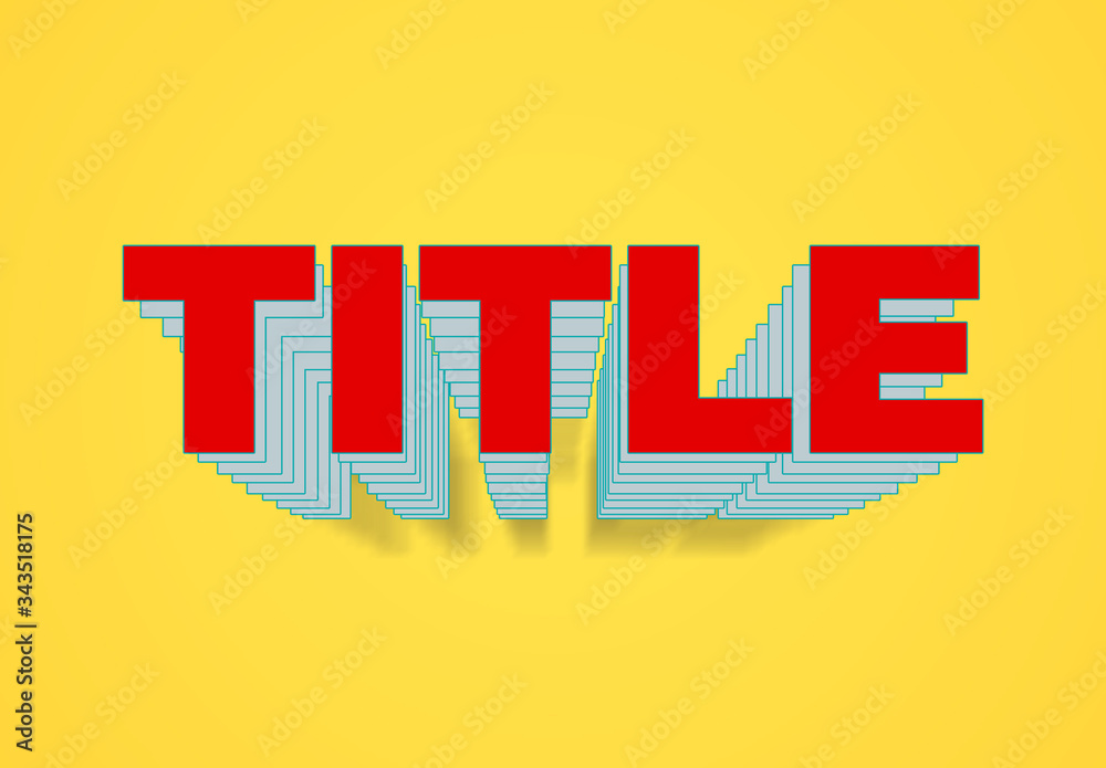 Zoom Pop Text Effect Mockup Stock Template | Adobe Stock