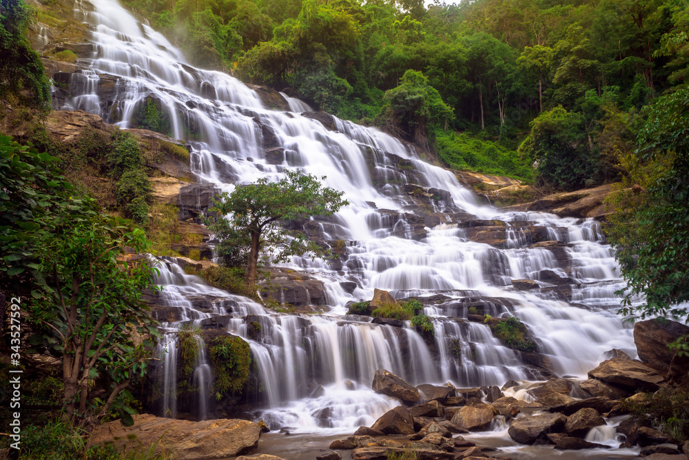 Mae Ya Waterfall, The largest and most beautiful waterfall in Chiang ...