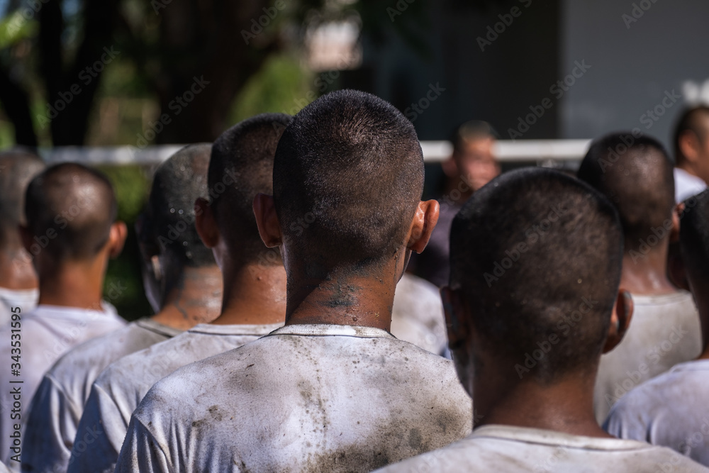 Soldiers game on military training ground ( battle camp ). Action ...