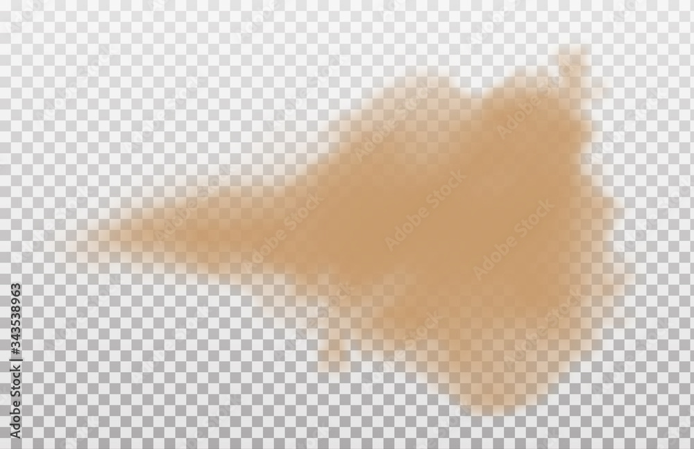 Desert cloud or dirt sand smoke isolated on transparent background ...