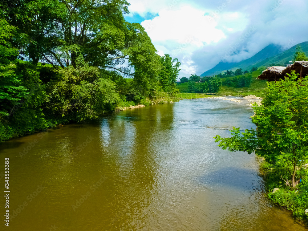 Lào Cai rice fields near Sapa (Chapa) in north mountains of Vietnam ...