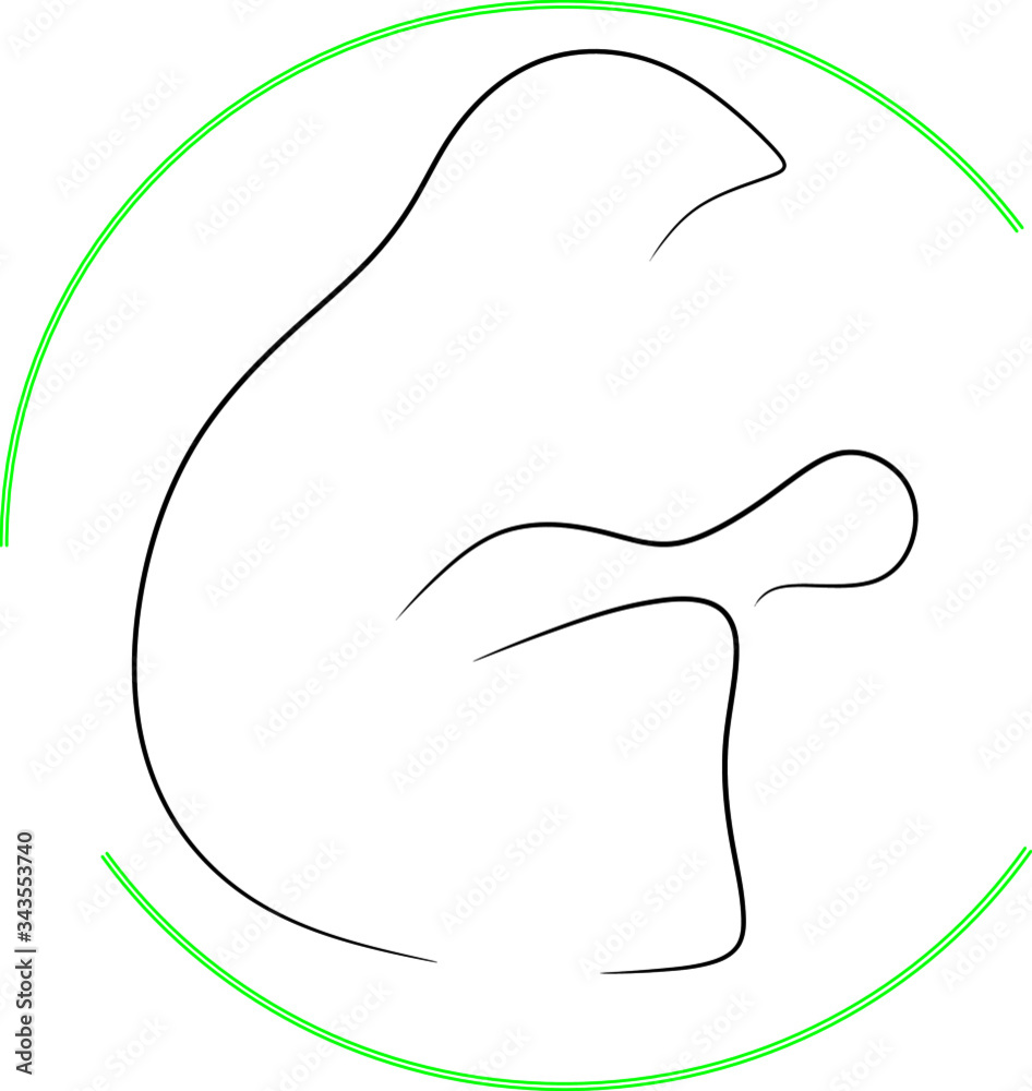 A vector image depicting the bond between mother and the child. Love ...