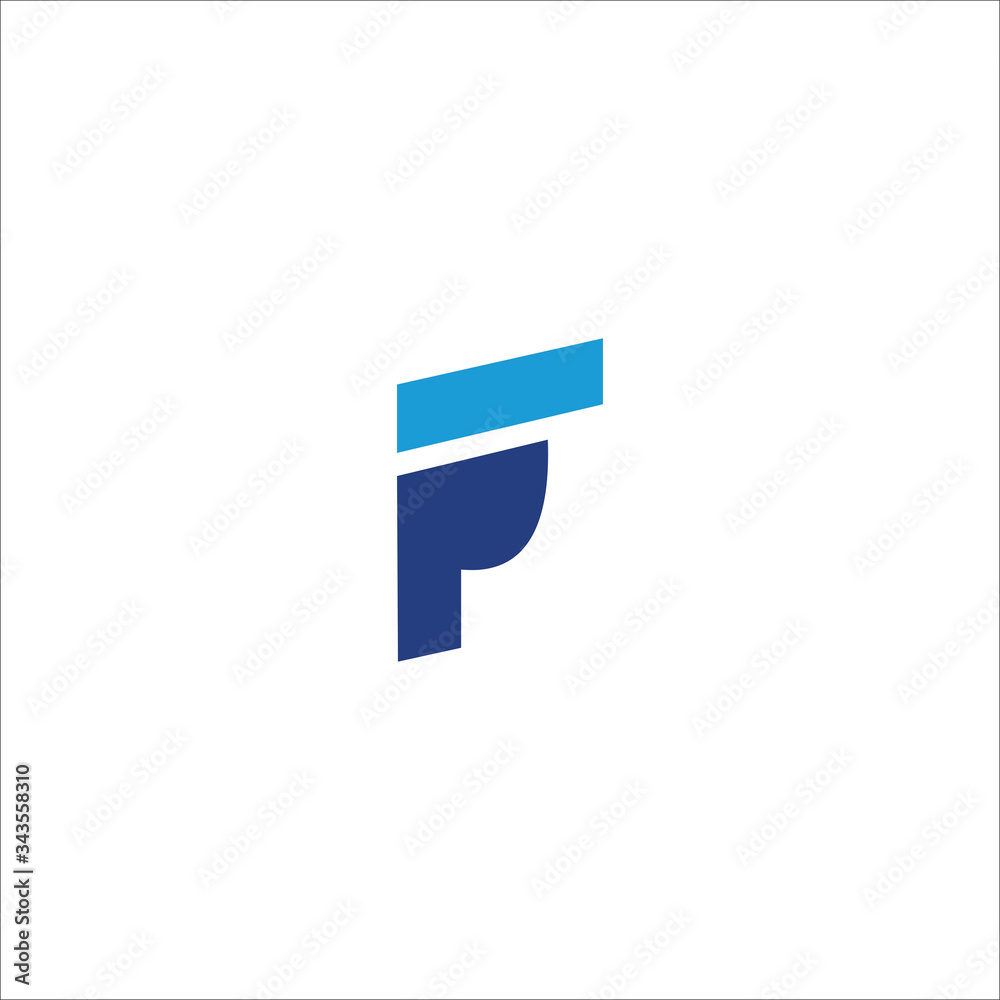 Initial letter fp logo or pf logo vector design template Stock Vector ...