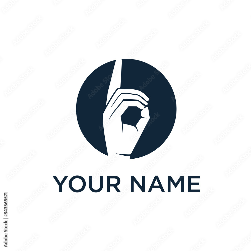 finger vector, finger logo design. hand Vector silhouette illustration ...