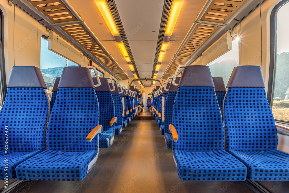 Interior Of Train Carriage Stock Photo | Adobe Stock