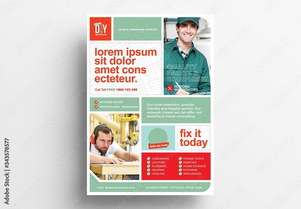 Product Flyer or Poster Layout for Product Retailers Stock Template ...