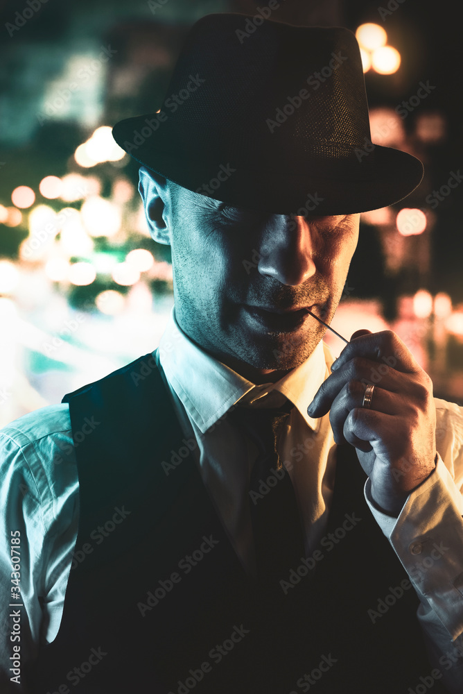 vintage Italian mafia gangster in 1930's in New York Stock Photo ...