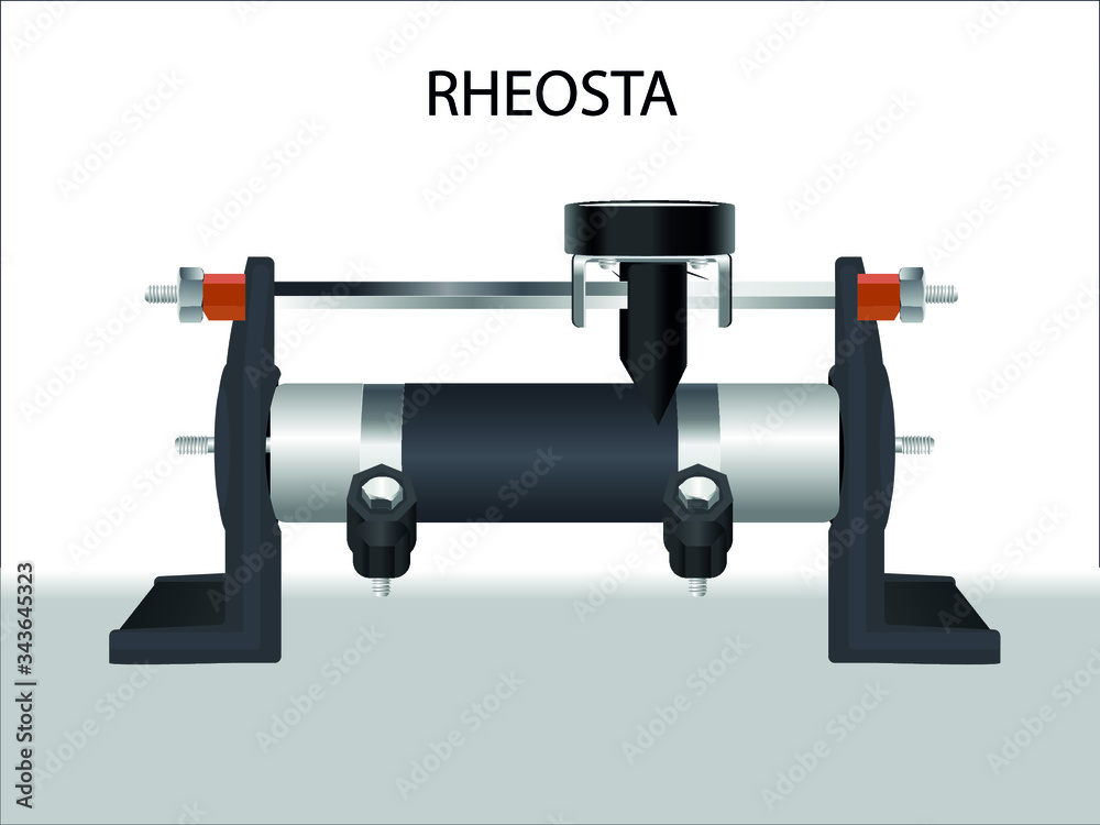 Vetor de rheosta adjustment used to change the current density in the ...