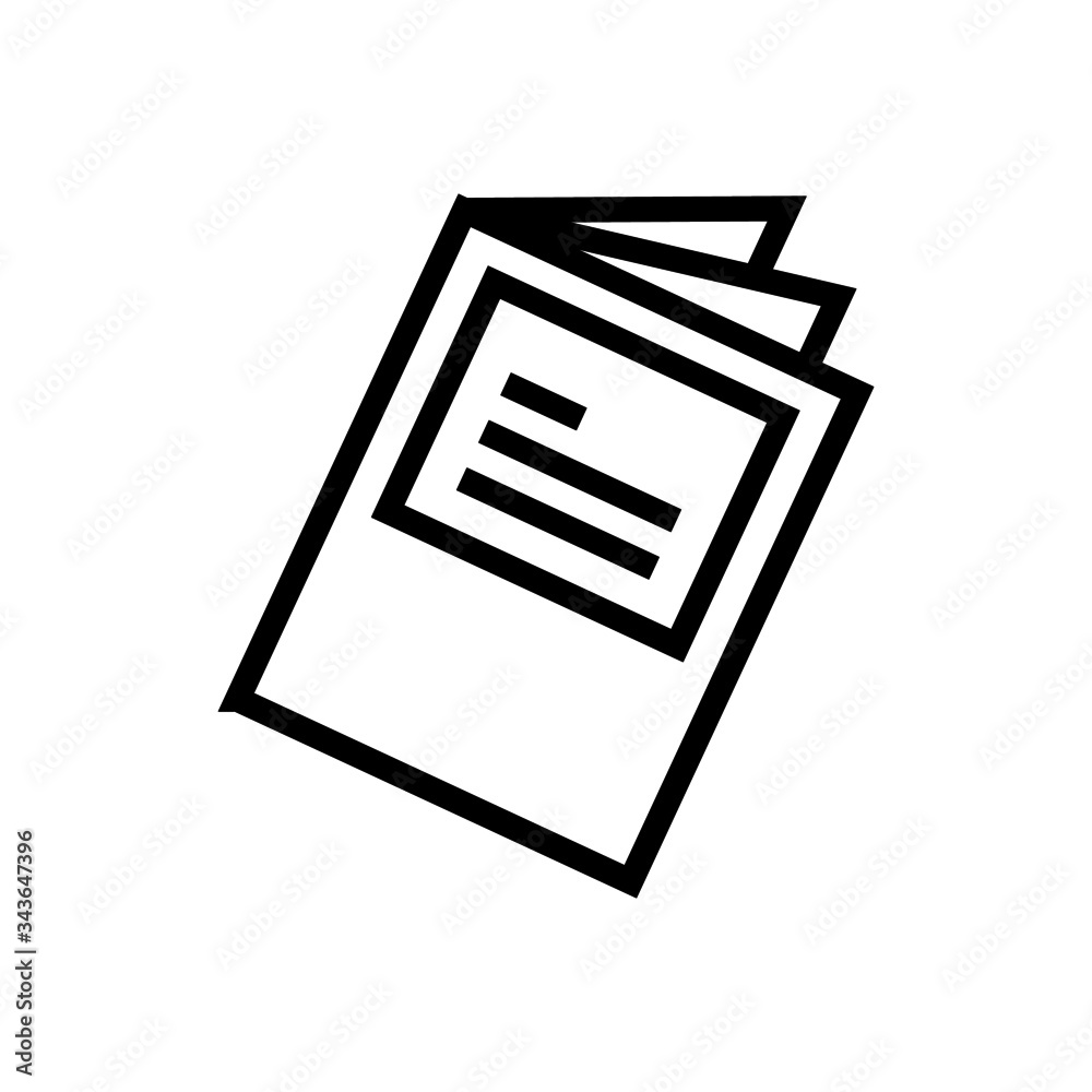 Catalogue vector icon, catalogue icon symbol sign in outline, lineart ...