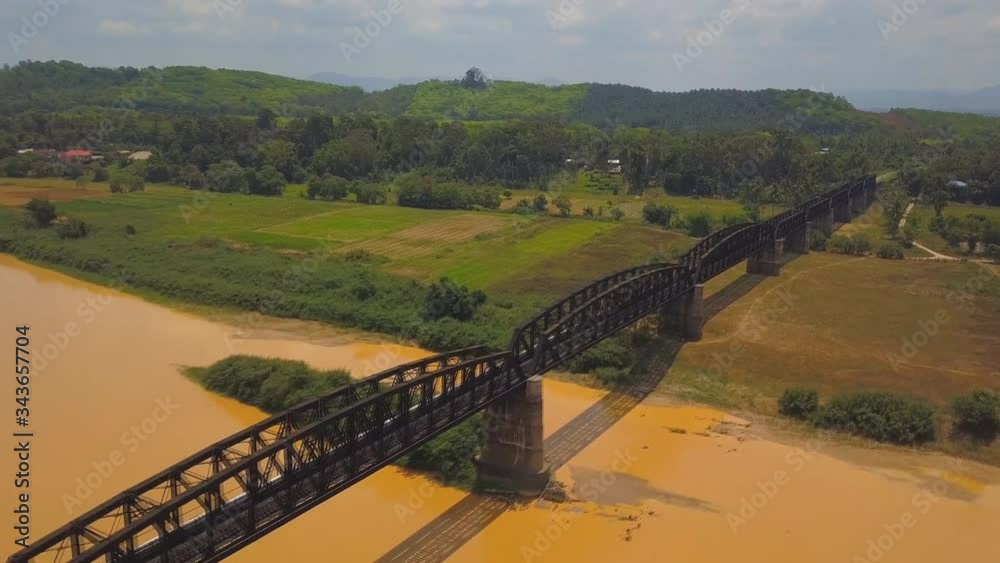 KELANTAN, MALAYSIA. The Guillemard Bridge is a single track railway ...
