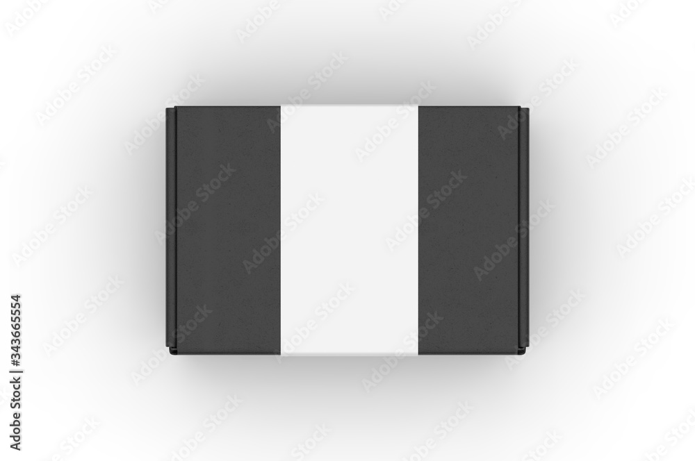 Blank Tuck In Flap Packaging Paper Box For Branding With paper label ...