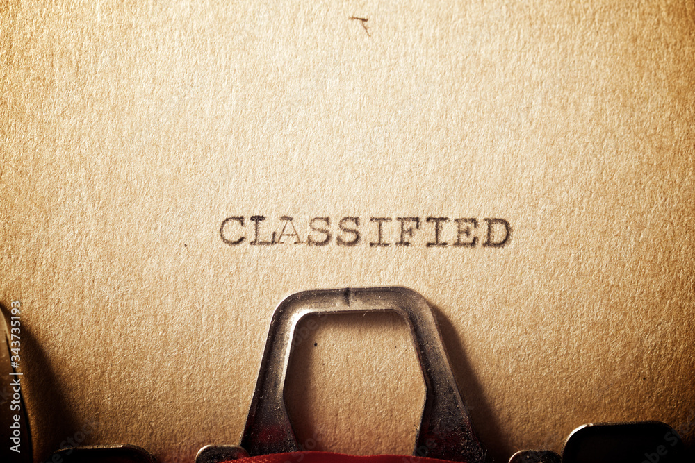 Classified concept view Stock Photo | Adobe Stock