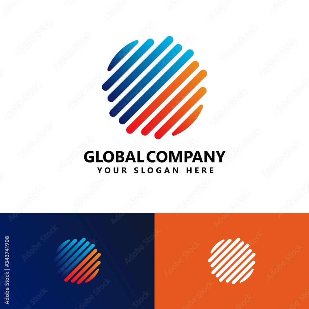 Global Company Logo Design Vector Template. can be used for corporate ...