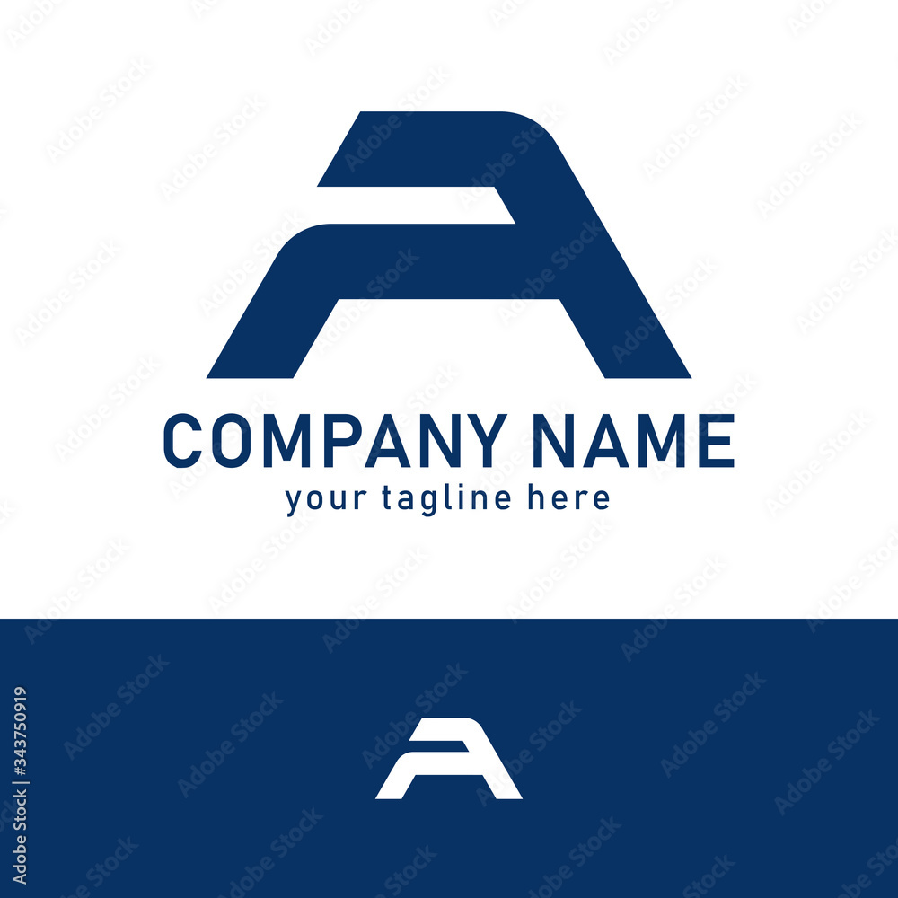 logo design from the letter A. icon template elements.can be used for ...