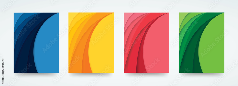 colorful curve template background vector illustration EPS10 Stock ...