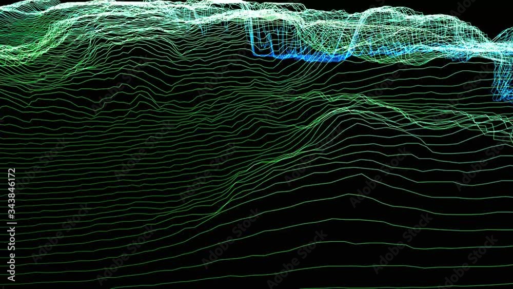 Wideo Stock: Water and rocks landscape rendering, 3D modulation ...