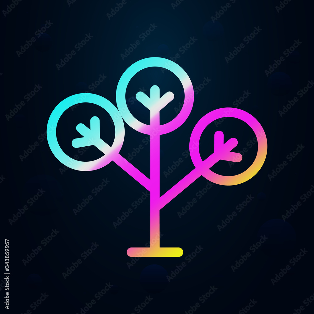 Phylogenetic, tree, plant nolan icon. Simple thin line, outline vector ...