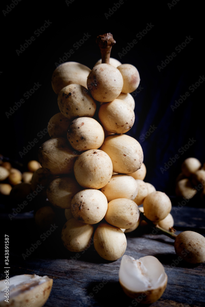 Lansium Parasiticum, Langsat, Duku, Longkong, or tropical fruit ...
