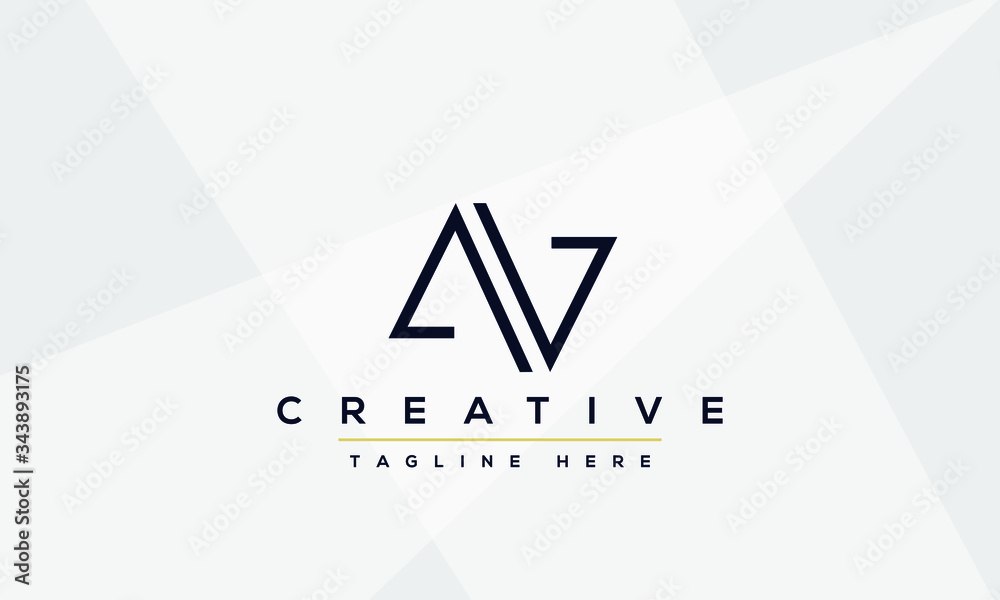 AV Letter Logo Design. Creative Modern Alphabet letters monogram icon A ...