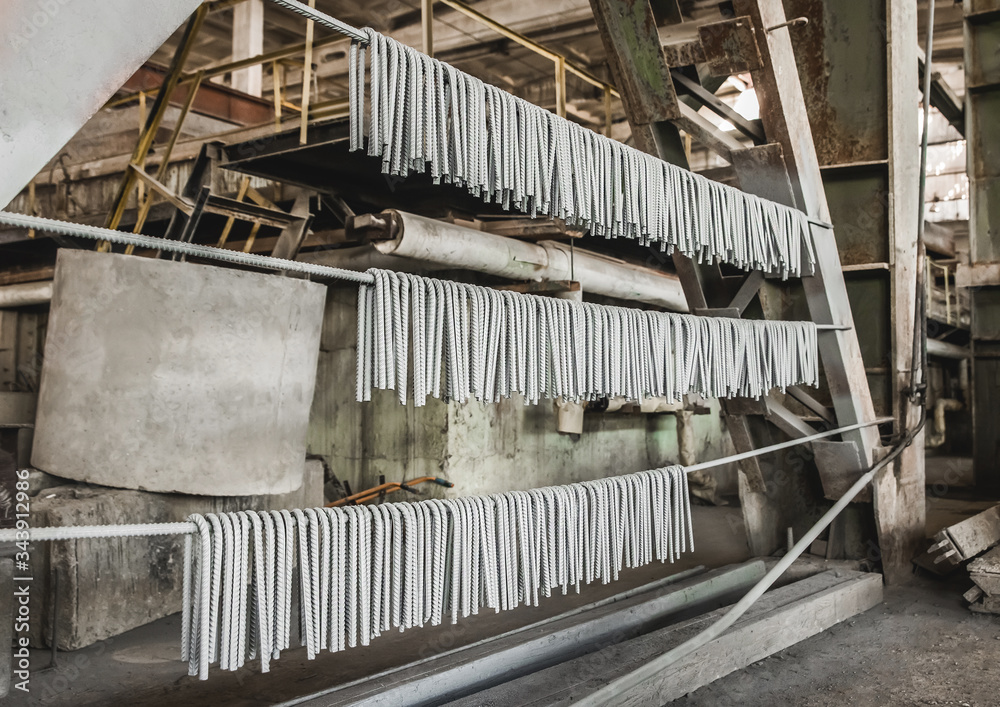 Embedded parts for concrete structures with reinforcement, iron plates ...