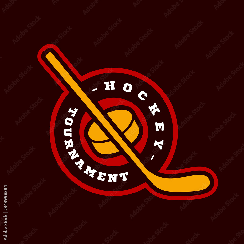 Hockey sport logo. Modern professional sporty hockey championship or ...